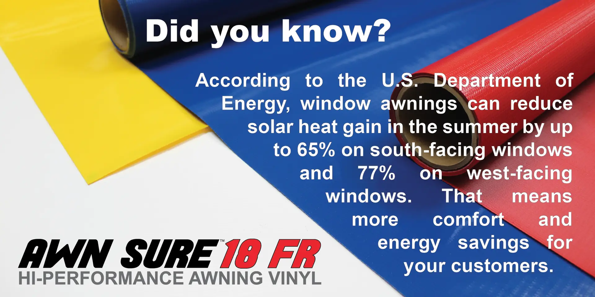 🌞 Stay Cool with Awn Sure® 18 FR! 🌞 - Bainbridge International